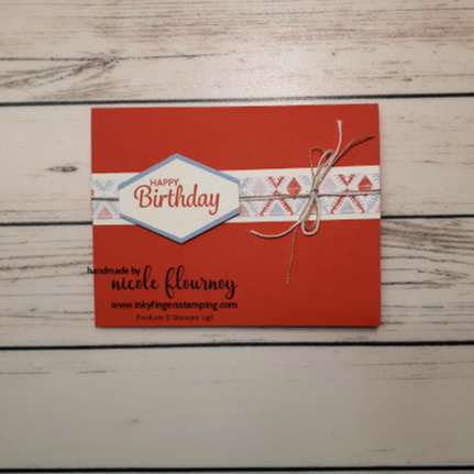 Woven Thread Happy Birthday