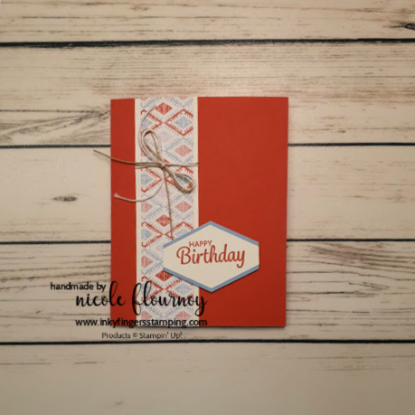 Woven Thread Happy Birthday
